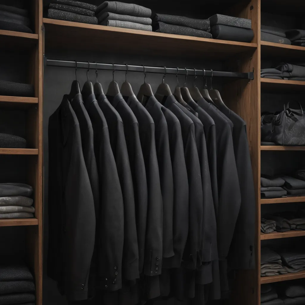 The Impact of Black Fabric Hangers on Closet Design